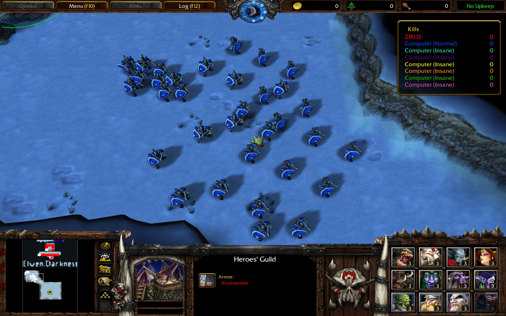 Скриншоты к пакету Footman Wars карт для WarCraft 3 - ARBSE