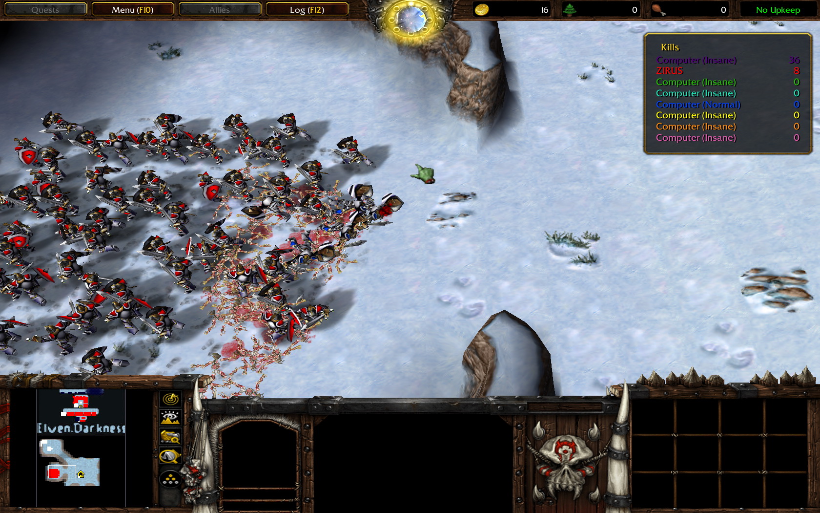 Скриншоты к пакету Footman Wars карт для WarCraft 3 - ARBSE