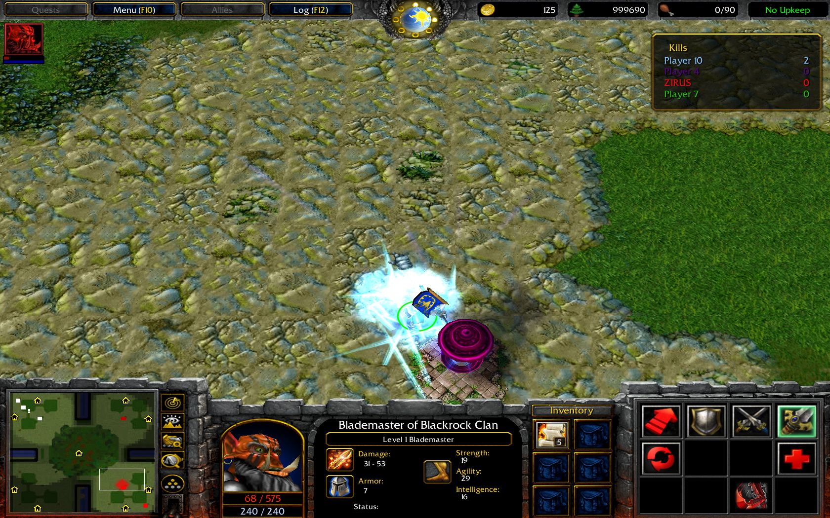 Скриншоты к пакету Footman Wars карт для WarCraft 3 - ARBSE