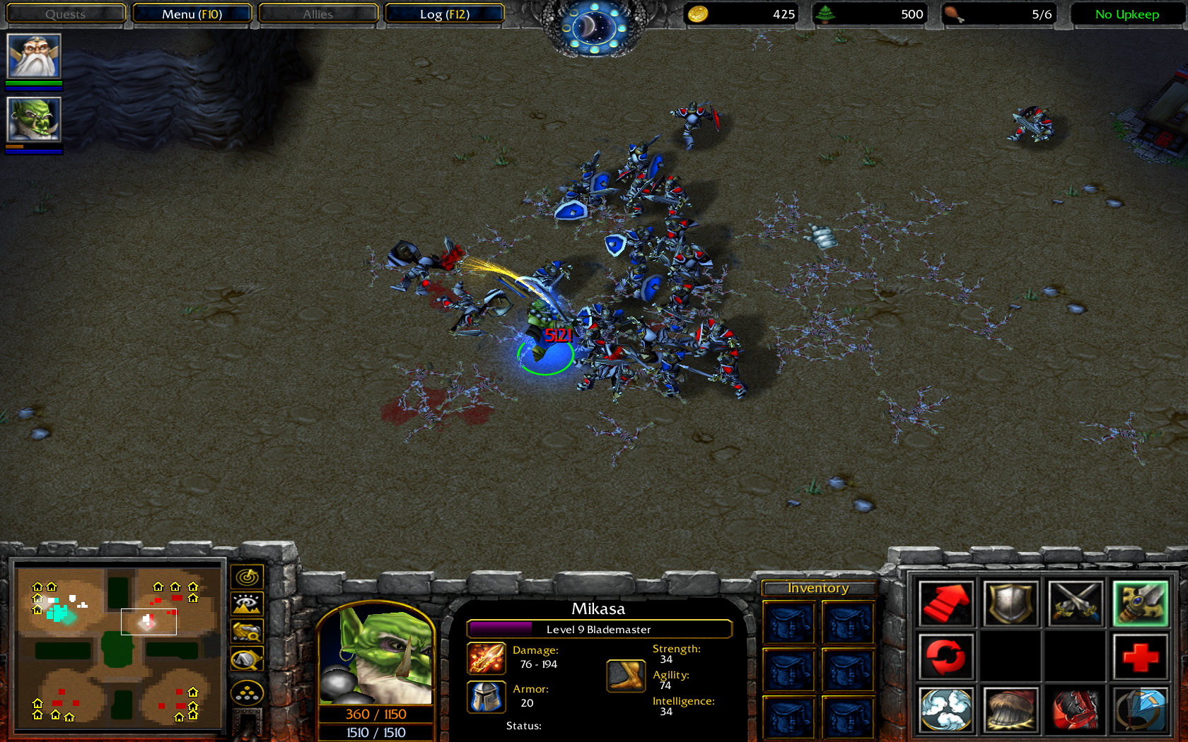 Скриншоты к пакету Footman Wars карт для WarCraft 3 - ARBSE