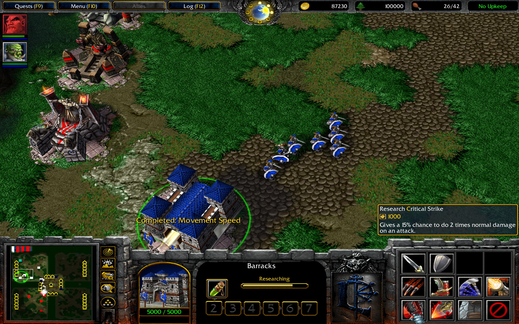 Скриншоты к пакету Footman Wars карт для WarCraft 3 - ARBSE