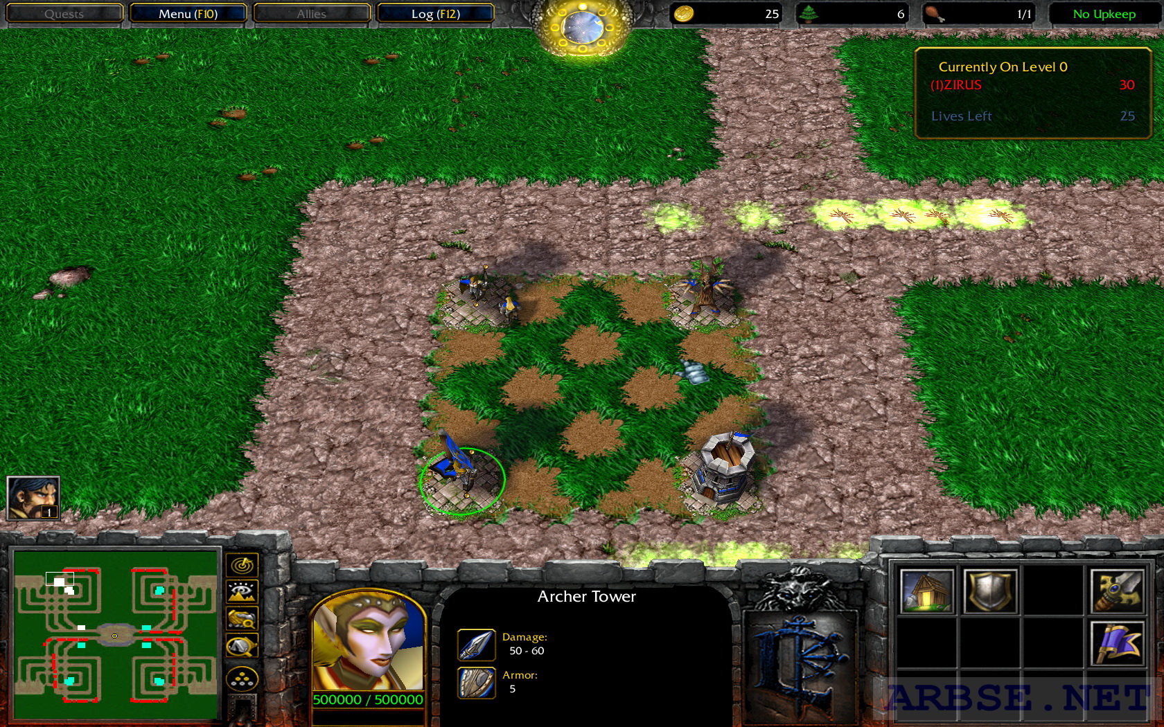 Скриншоты к пакету Tower Defense карты для WarCraft 3 - ARBSE