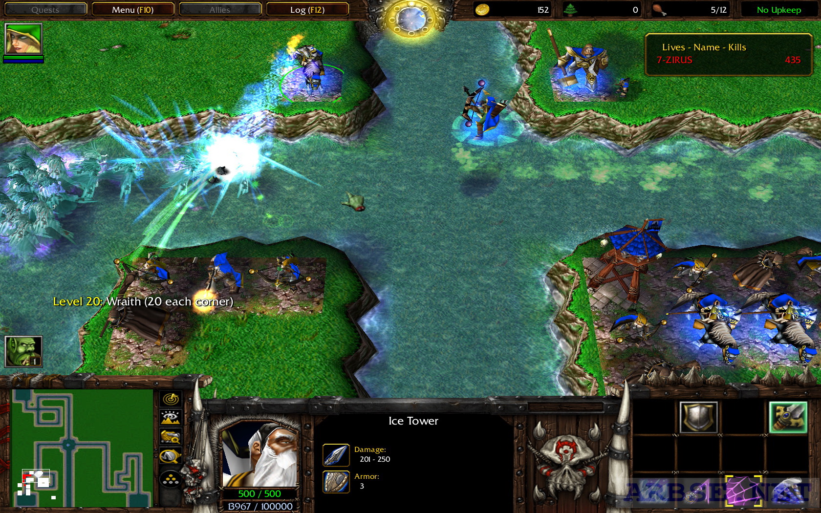 Скриншоты к пакету Tower Defense карты для WarCraft 3 - ARBSE