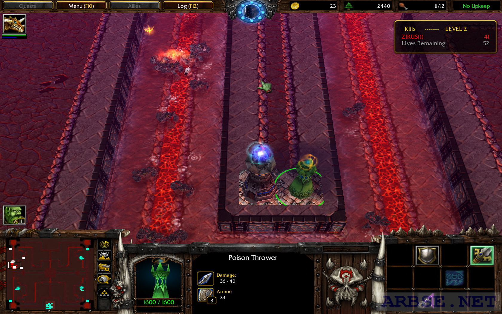 Скриншоты к пакету Tower Defense карты для WarCraft 3 - ARBSE