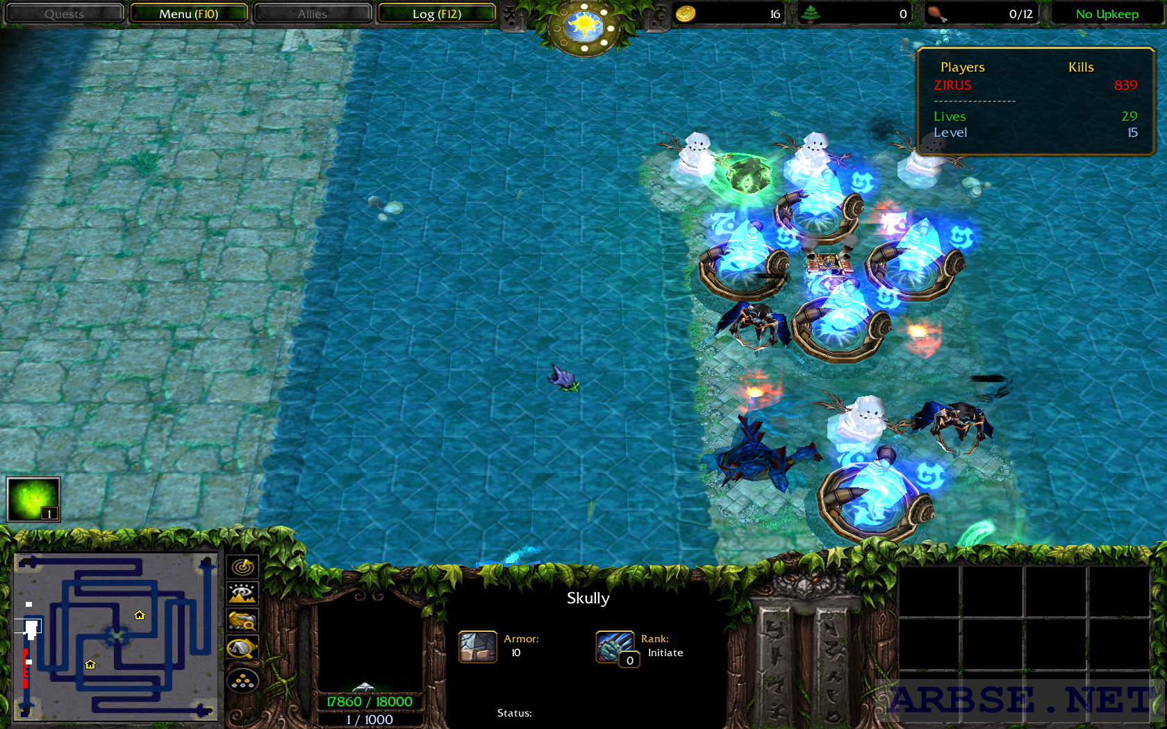 Скриншоты к пакету Tower Defense карты для WarCraft 3 - ARBSE