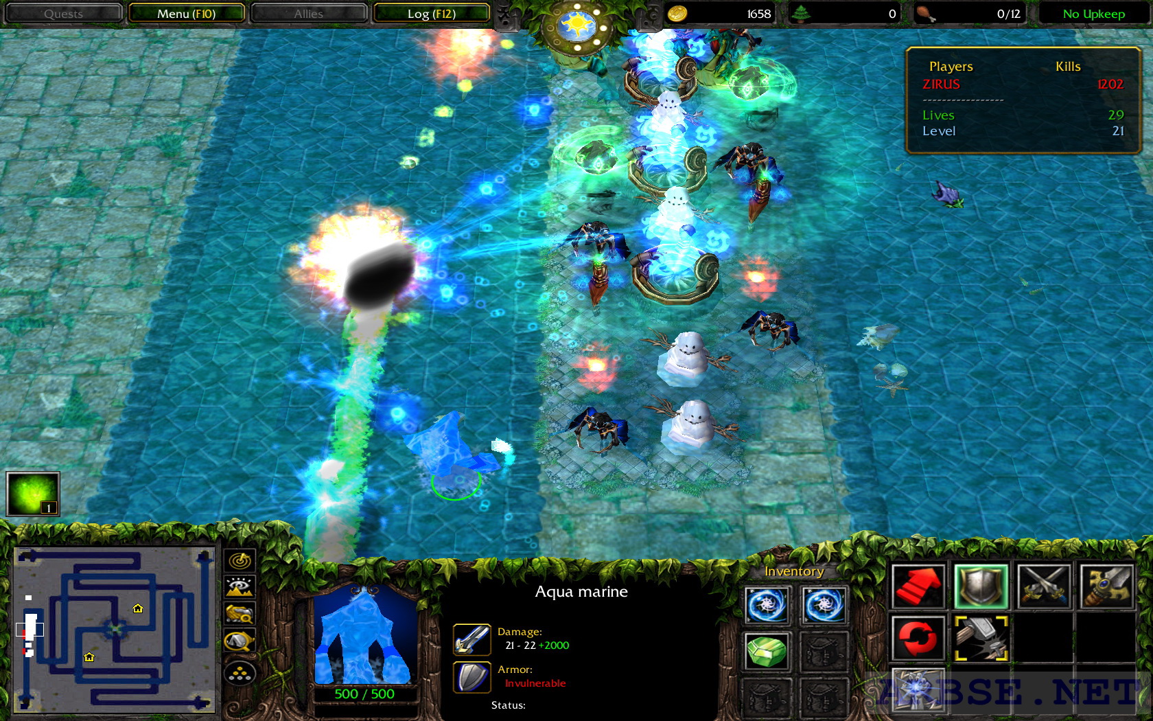 Скриншоты к пакету Tower Defense карты для WarCraft 3 - ARBSE